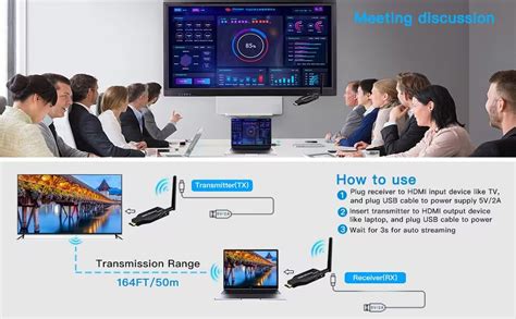 Amazon Com IPazzPort Wireless HDMI Transmitter And Receiver Ft Range Plug And Play