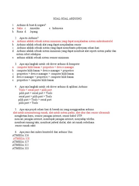 Soal Arduino Pdf