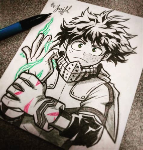 Deku Anime Pencil Drawing My Hero The Best Porn Website