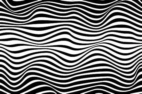 간단한 물결 모양의 배경 착시 오프 아트와 줄무늬의 벡터 일러스트 0명에 대한 스톡 벡터 아트 및 기타 이미지 0명 3차원 형태 검은색 Istock