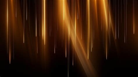 Glowing Gold Abstract Vertical Lighting Lines Premium Ai Generated Image