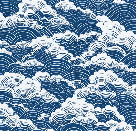 水波纹中国风海浪波浪底纹底图背景图