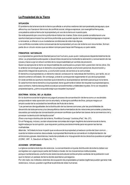 La Propiedad De La Tierra Docx