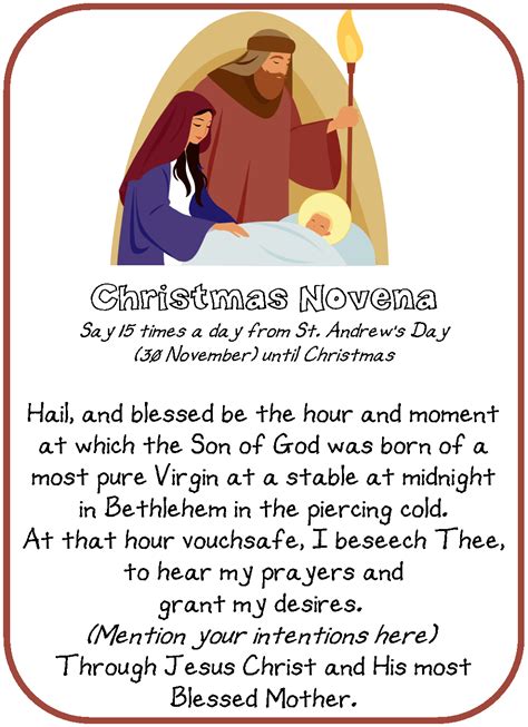 St Andrew Christmas Novena Printable