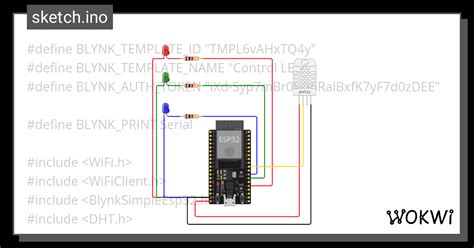 Multiple Led Wokwi Esp32 Stm32 Arduino Simulator