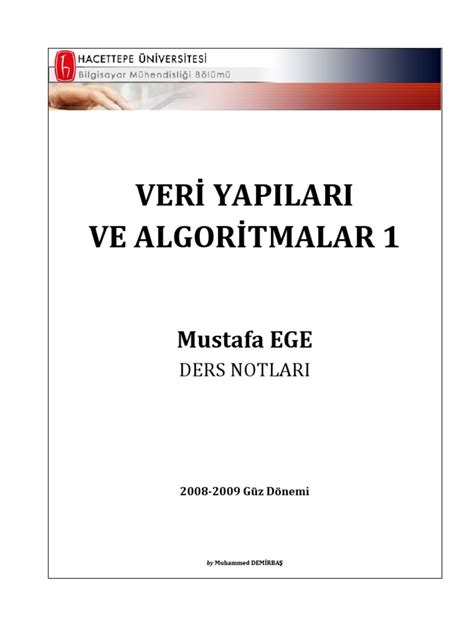 Veri Yapıları Ve Algoritmalar 1 Beta Pdf