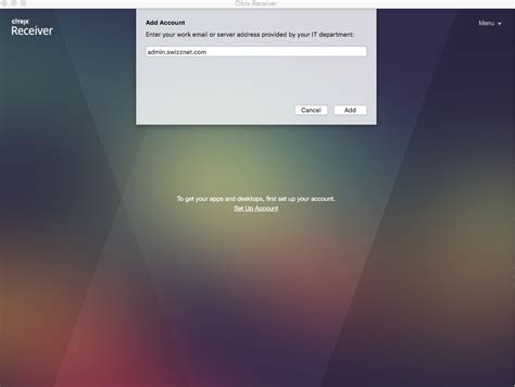 Citrix Receiver Mac Manual Setup Treengo