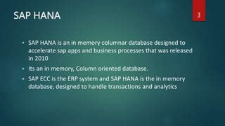 SAP ECC S HANA PPT COMPARISON MM Pptx