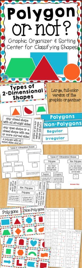 Classifying POLYGONS Activity Graphic Organizer Shape Sort Graphic Organizers Polygon