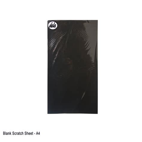 Dala Blank Scratch Art Sheet 6pc Plastic And Glass Empire Store
