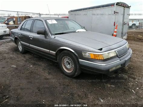 Vin 2melm75w2nx695922 Mercury Grand Marquis 1992 Ls Gray 46l V8 Fi
