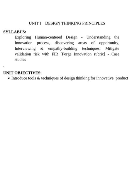 Unit 1 Design Thinking Principles Adt Pdf