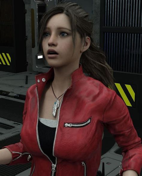 Claire Redfield Red Leather Jacket Women Girl