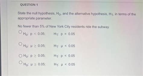 Solved State The Null Hypothesis H And The Alternative Chegg