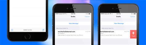 how to quickly access your drafts in ios mail app