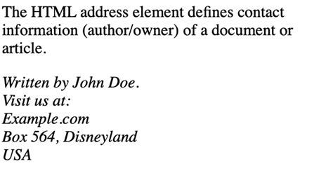 Html Quotation And Citation Elements