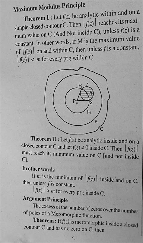 Solved Maximum Modulus Principle Theorem I Let F Z Be Chegg