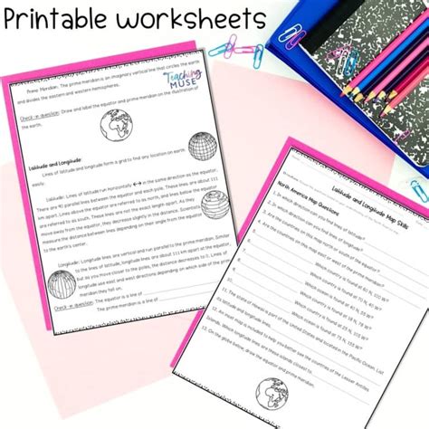 Latitude And Longitude Activities To Practice Map Skills Geography