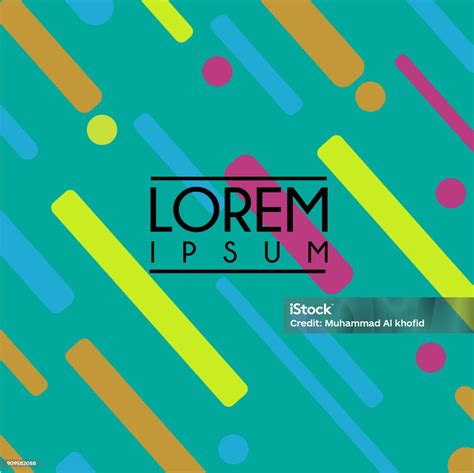 추상적인 기하학적 배경입니다 화려한 이미지입니다 현대적인 스타일과 추상화 컬러로 다양 한 둥근된 모양을 만든다 벡터