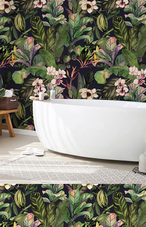 Peel And Stick Bathroom Wallpaper Waterproof Designs Walltrendz Page 3