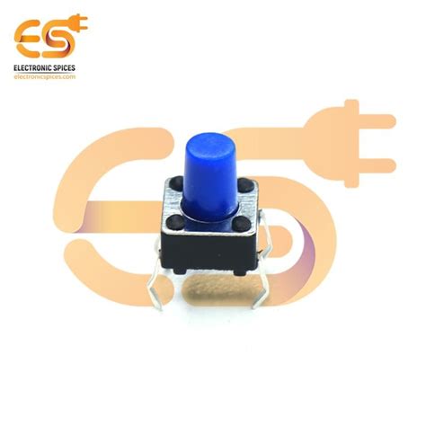 6x6x8mm Blue Tactile Momentary Push Button Switch Pack Of 20 Electronics Spices