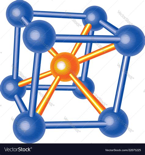 Molecular Lattice Royalty Free Vector Image Vectorstock