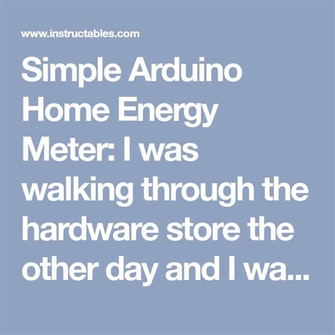 Simple Arduino Home Energy Meter Arduino Metering Current Transformer