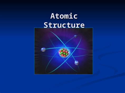 Ppt Atomic Structure Subatomic Particles Particles That Make Up An