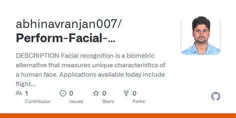 GitHub Abhinavranjan Perform Facial Recognition With Deep Learning In Keras Using CNN