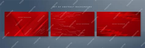 Premium Vector Modern Red Abstract Futuristic Technology Background Abstract Lines Pattern