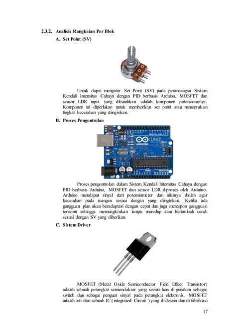 Perancangan Sistem Kendali Pid Intensitas Cahaya Dengan Arduino Uno Mosfet Dan Ldr PDF