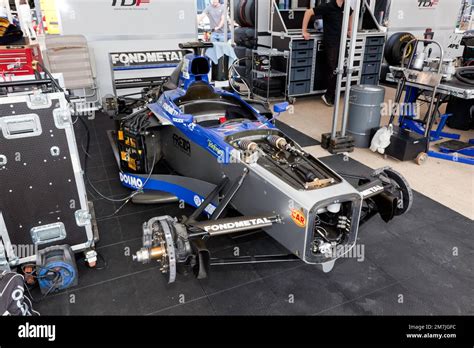 View Of The Stripped Down Monocoque Chassis Of The Minardi M01 Driven