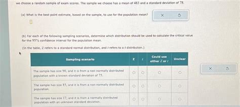 Solved B For Each Of The Following Sampling Scenarios