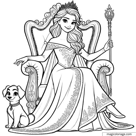 Desenho Para Colorir Elsa
