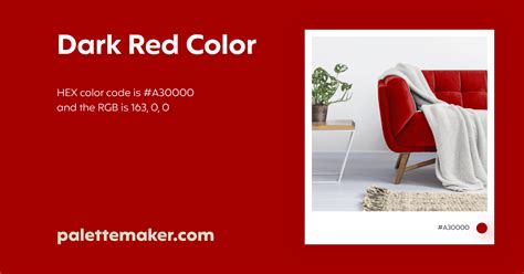 Dark Red Color Hex A30000 Meaning And Live Previews Palettemaker
