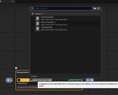 Styling Context Texts And Text Holder Widget Simple Dialogue System