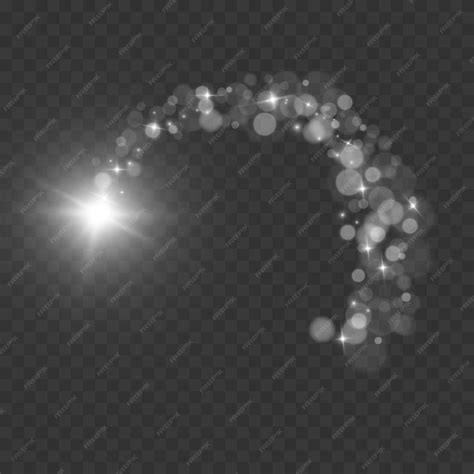 Premium Vector Magic Silver Wave Sparkle Dust Particles