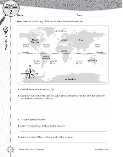 World Geography Worksheets 5th Grade