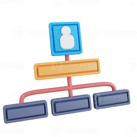 3d Illustration Of Hierarchy Chart 18245123 Png