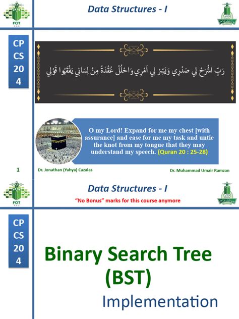 Cpcs204 14 Trees Binarysearchtree Implementation Pdf Computer Data Algorithms And Data