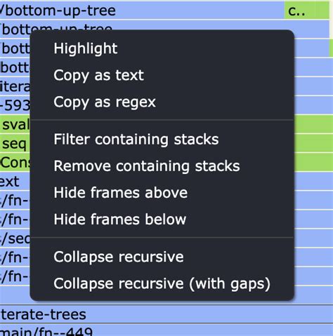 Clj Async Profiler 110 Right Click Menu And Startup Profiling Clojure Goes Fast