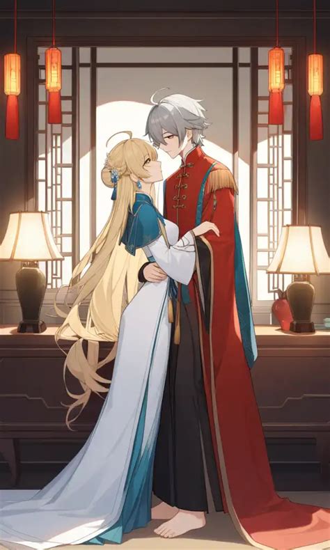 AI Art Jing Yuan And Yanqing S Intimate Encounter In Traditional Chinese Clothing By