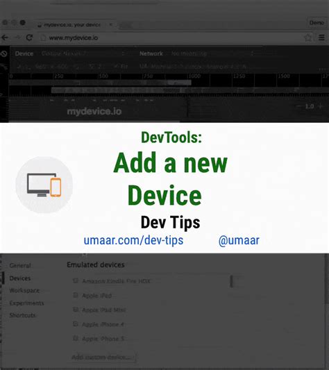 Add A New Device Chrome Devtools Dev Tips