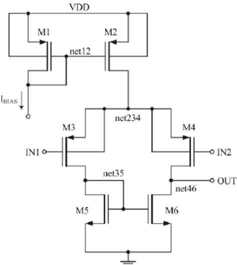 Fig A1 Circuit Of A Differential Amplifier Download Scientific Diagram