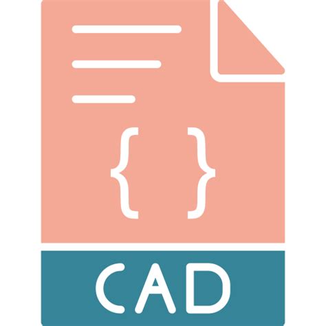 Cad File Format Generic Color Fill Icon