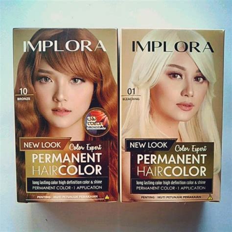 Implora Hair Color Bleaching Bronze Paket Isi 2 Pcs Lazada Indonesia