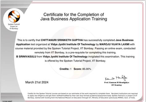 Java Business Application Training Spoken Tutorial Project Iit Bombay Sriniketh Guptha