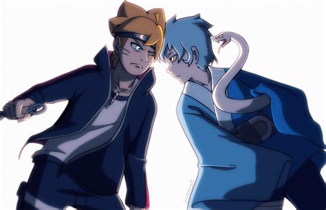 Just Made A Boruto Vs Mitsuki Fanart Rnaruto