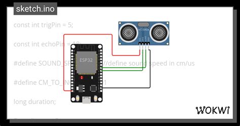 Esp32 Ultra Sonic Sensor Wokwi Esp32 Stm32 Arduino Simulator