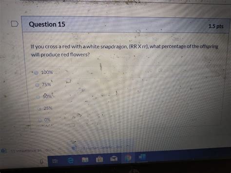 Solved Question 3 1 Pts Which Of The Following Genetic